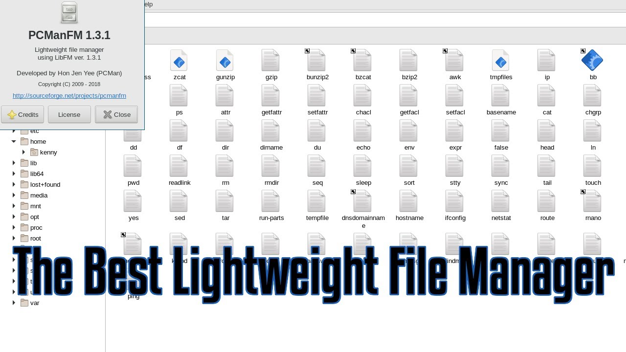 Pcmanfm (Other GUI File Managers need not apply) - YouTube