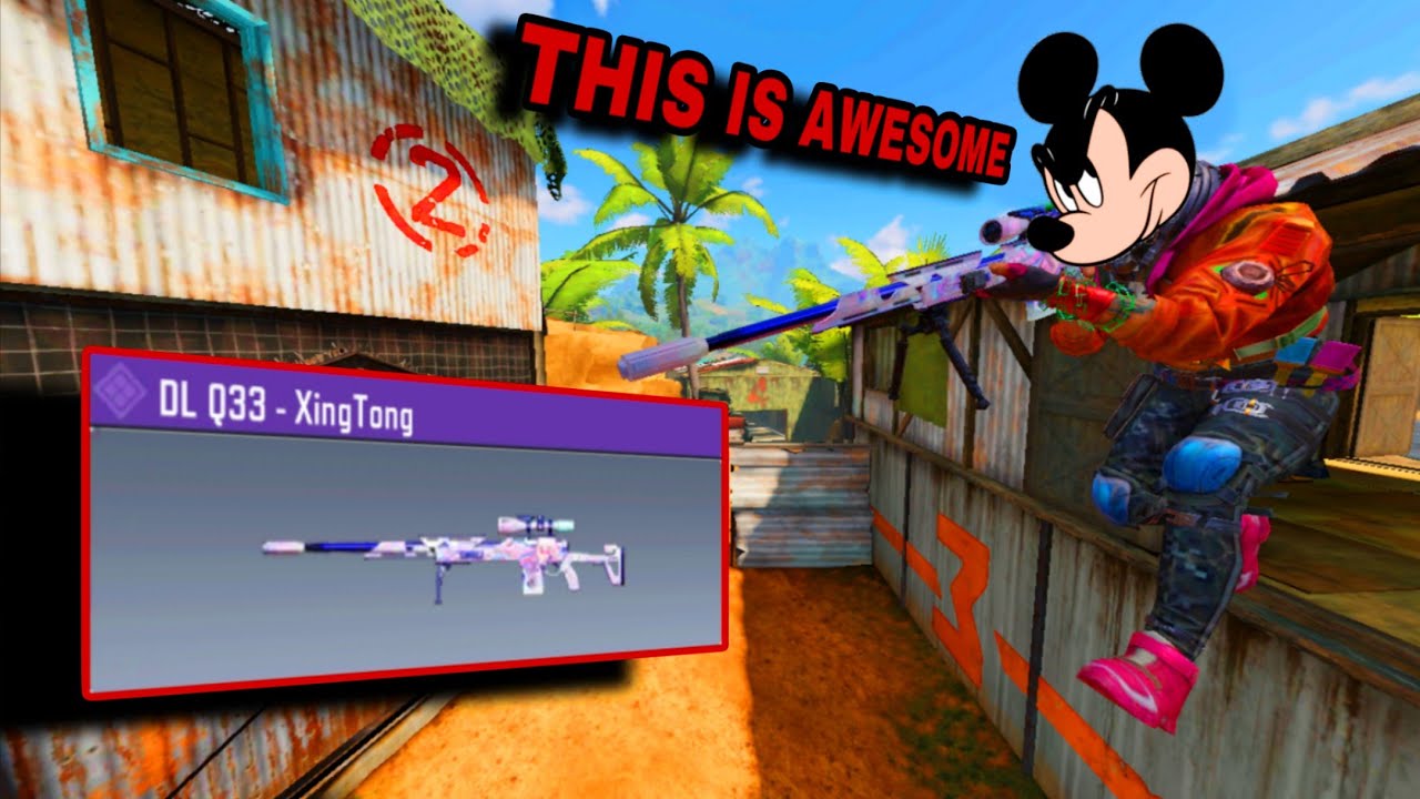 Using The CUTEST DL Q33 Skin In CODM (Mickey Mouse Voice) - YouTube