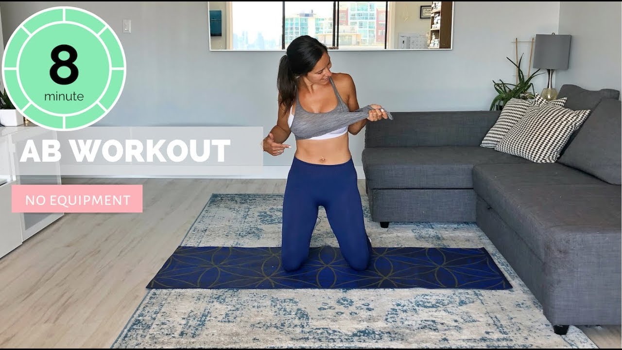 8 Minute Ab Workout - YouTube