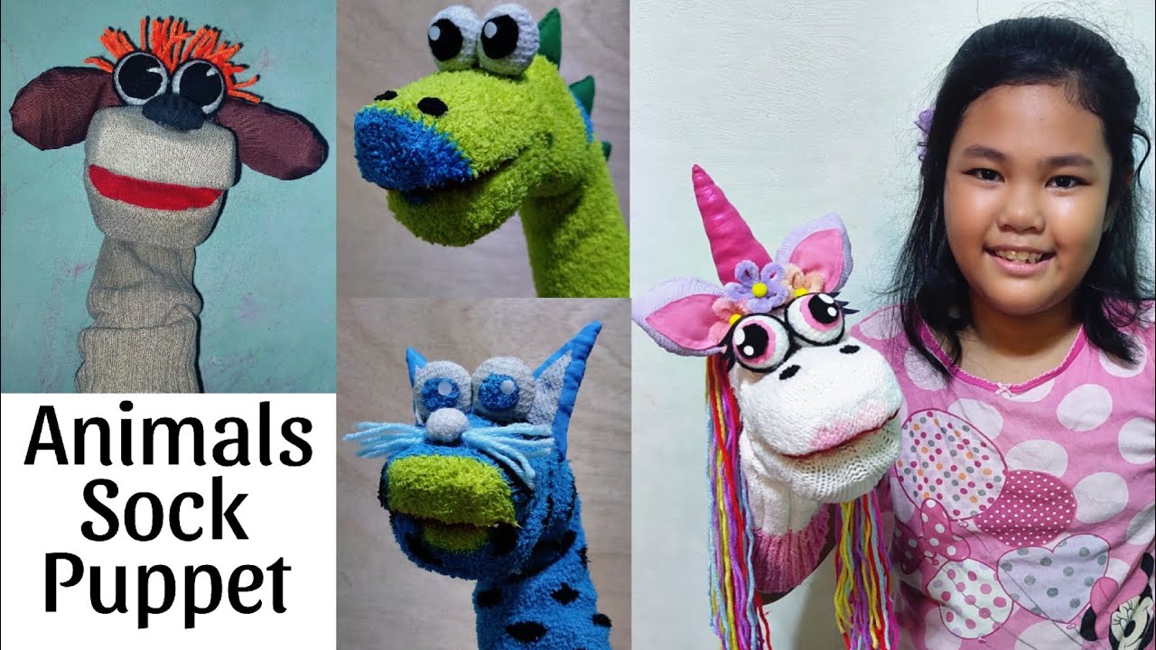 Animals Sock Puppets DIY Ideas - YouTube