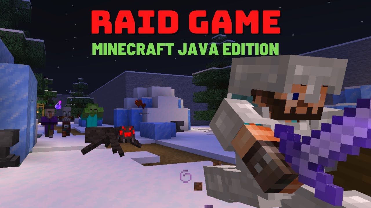 Raid Game Minecraft Java Edition - YouTube