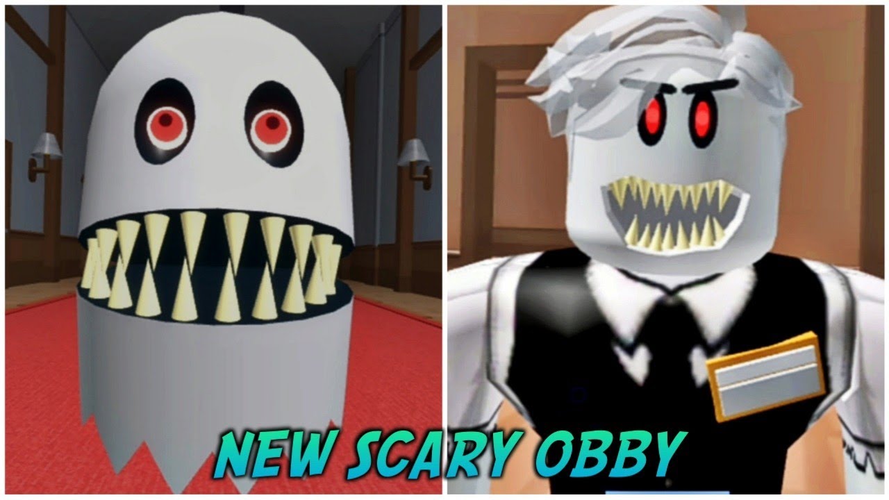 New Scary Obby The Haunted Hotel ALL JUMPSCARE & FULL WALKTHROUGH ...
