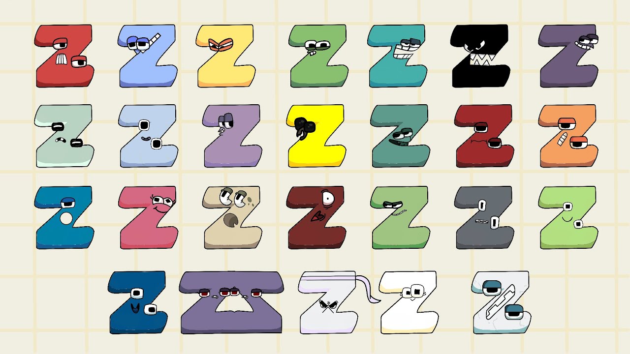 Alphabet Lore But They are all "Z" shpes "ALL ALPHABET A to Z in this ...