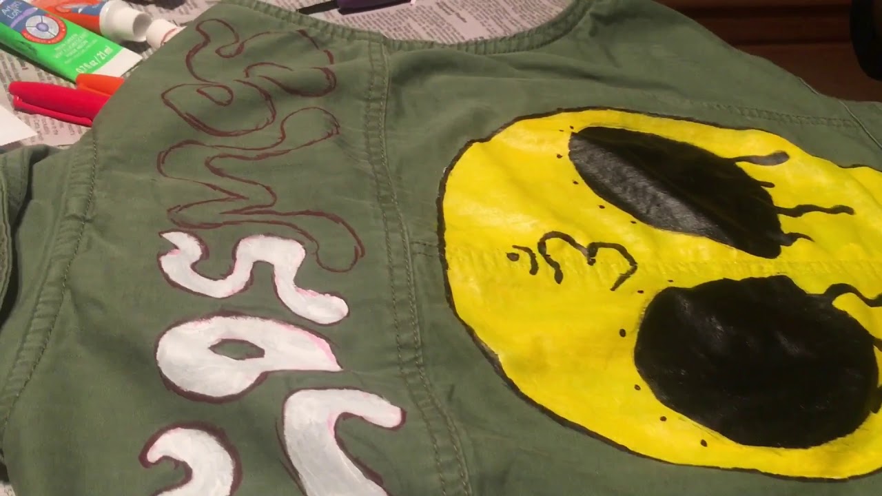 Vlog: Ep. 5 | PAINTING VEST WITH ACRYLIC PAINT - YouTube