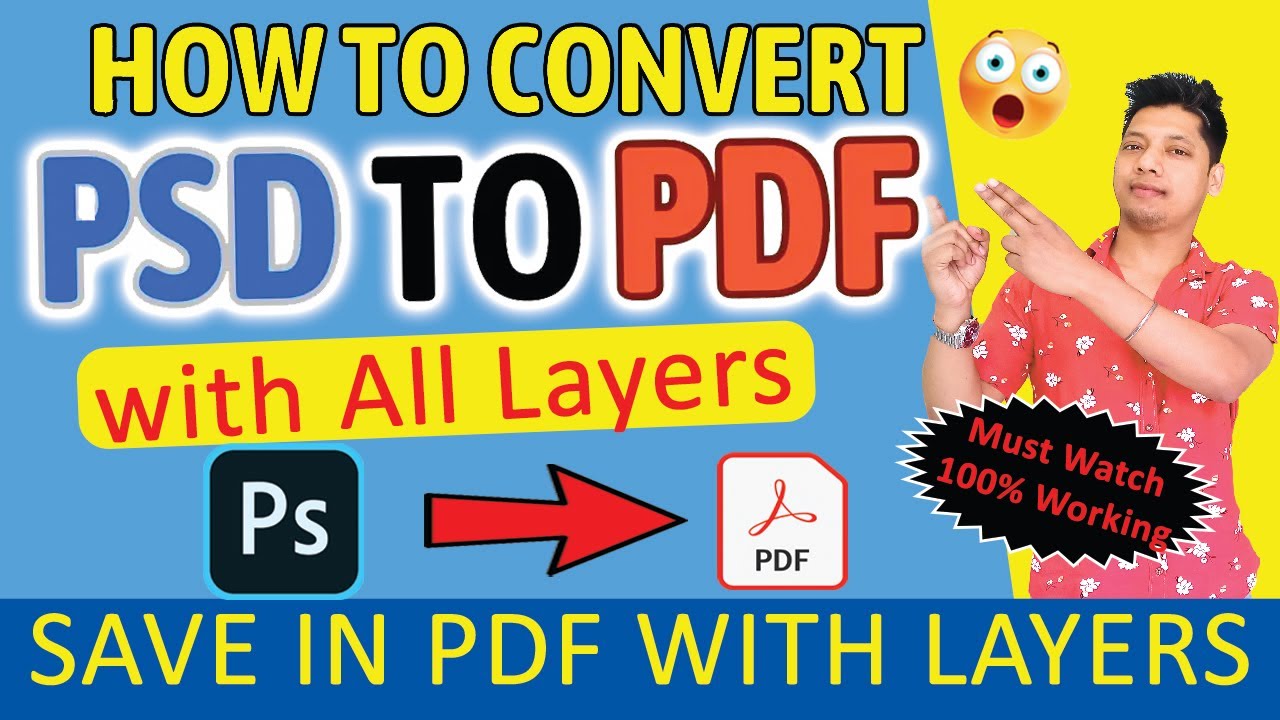 How To Convert Photoshop File To PDF With Layers Save PSD To PDF How To Convert Photoshop File To PDF With Layers Save PSD To PDF