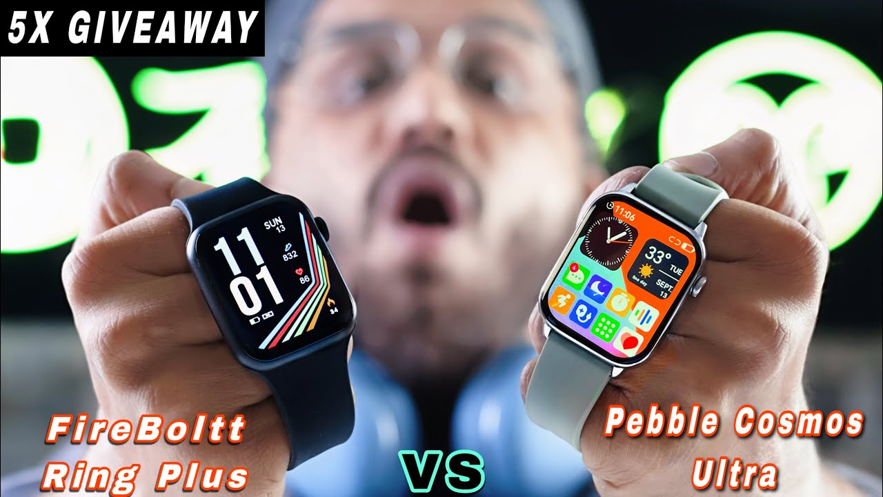 Pebble Cosmos Ultra vs Fire Boltt Ring Plus COMPARISON || Which One Is ...
