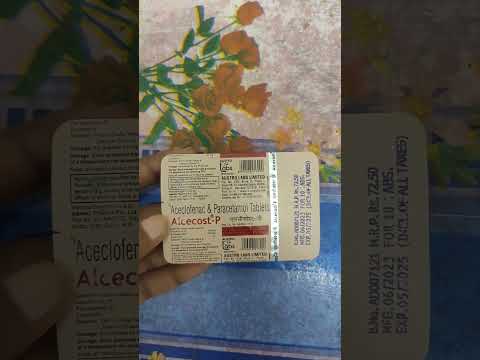 Alcecost-P Tablet#Aceclofenac & Paracetamol Tablet#medicine with swaraj ...