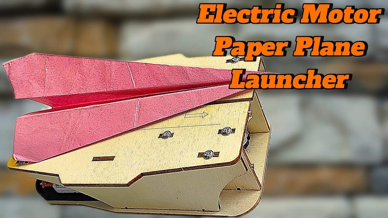 Electric Motor Paper Airplane Launcher Experiment - YouTube