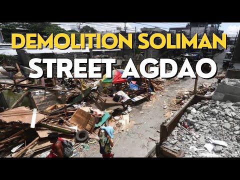 Scenes Demolition Along Soliman Street Agdao Davao City WALK TOUR 4K ...