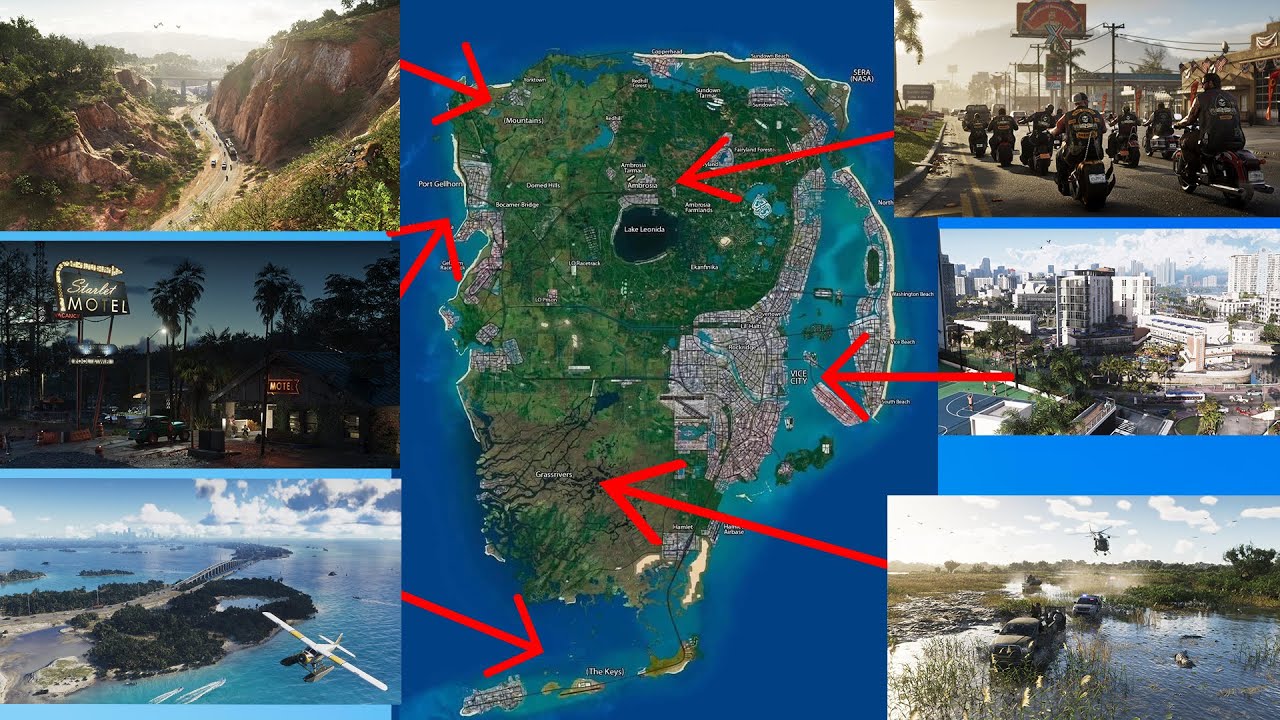GTA 6 MAP IS MASSIVE! All Locations Breakdown - YouTube