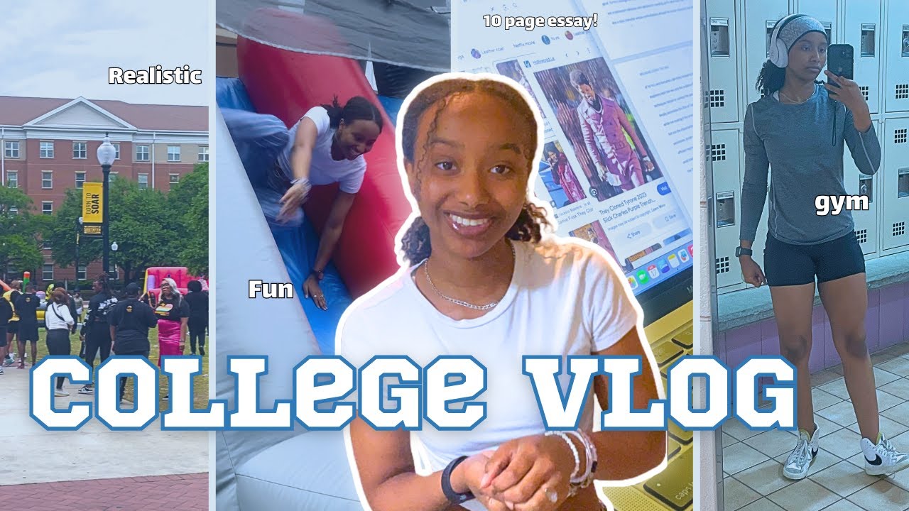Realistic College Vlog 🤭📚 | School event, Class, Gym + more! - YouTube