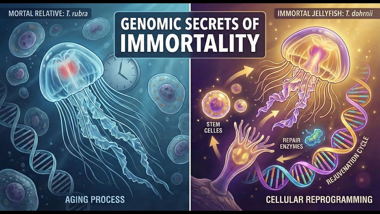 Genomic Keys to Rejuvenation in the Immortal Jellyfish - YouTube