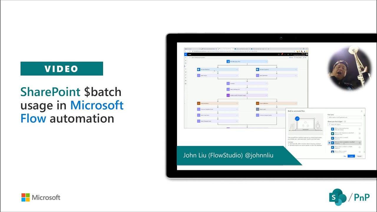 Community Demo - SharePoint $batch usage in Microsoft Flow automation to improve performance ...