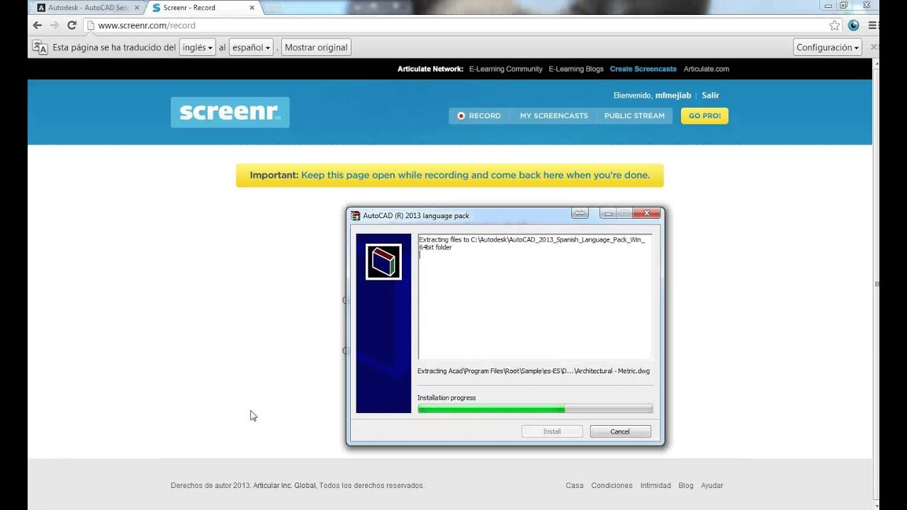 Como cambiar de idioma autocad 1 de 2 - YouTube