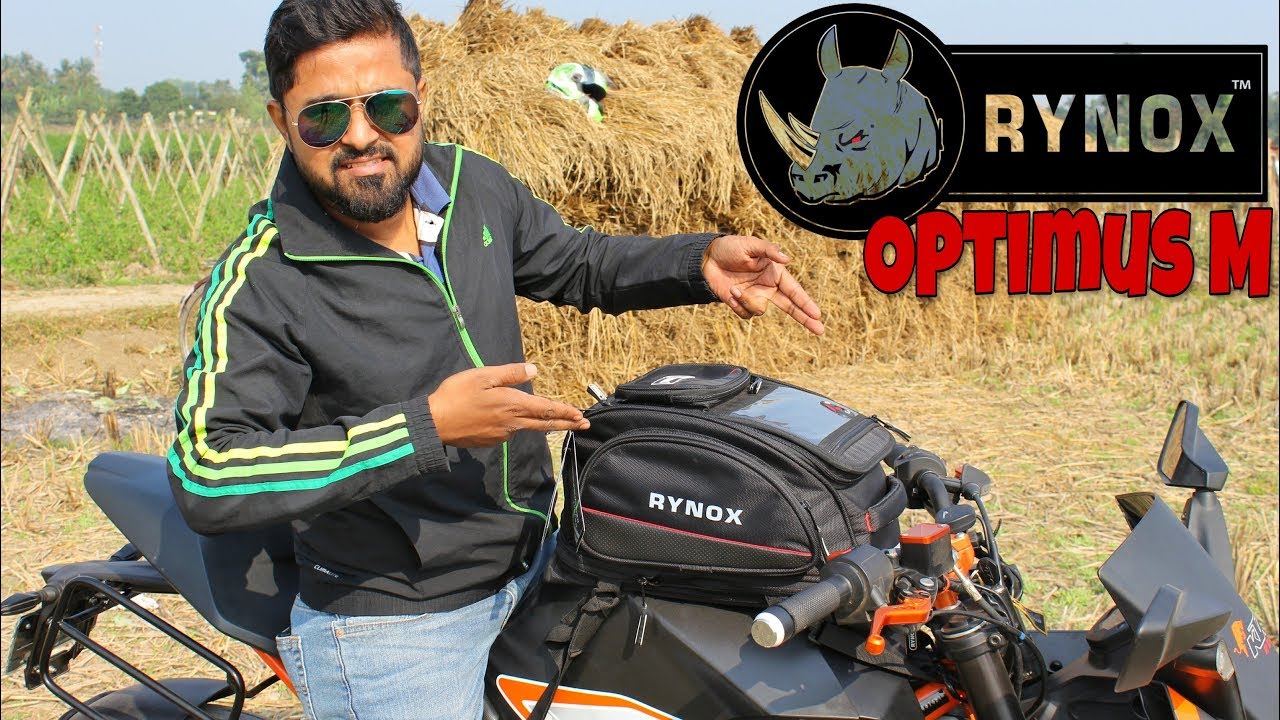 Rynox optimus M - Tank Bag - YouTube