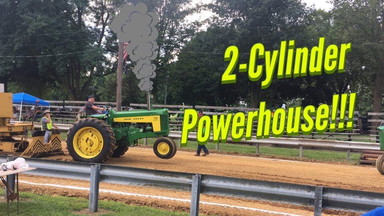 John Deere Tractor Pull | 2-cylinder Tractors - YouTube