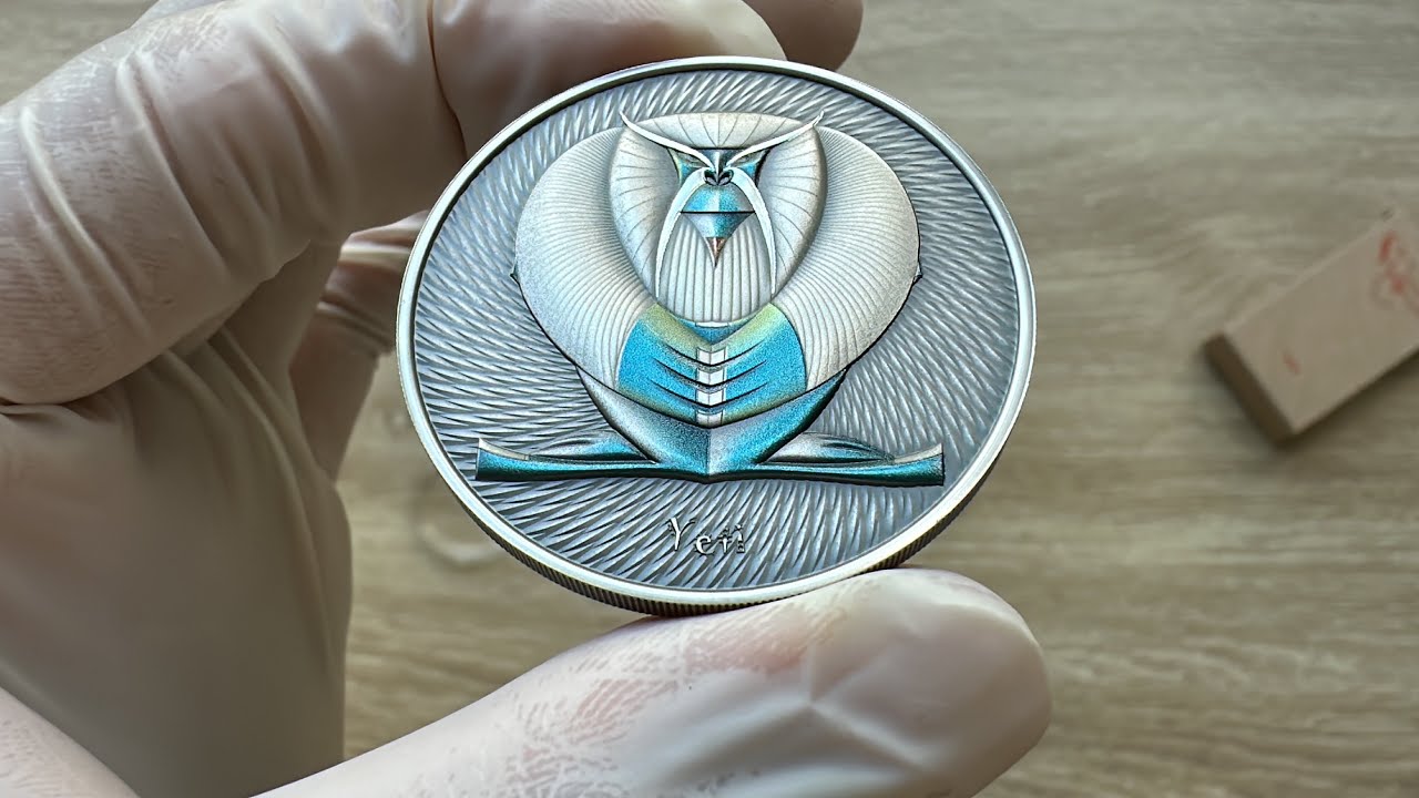YETI World of Cryptids 1 Oz Silver Coin 2$ Niue 2023 - YouTube