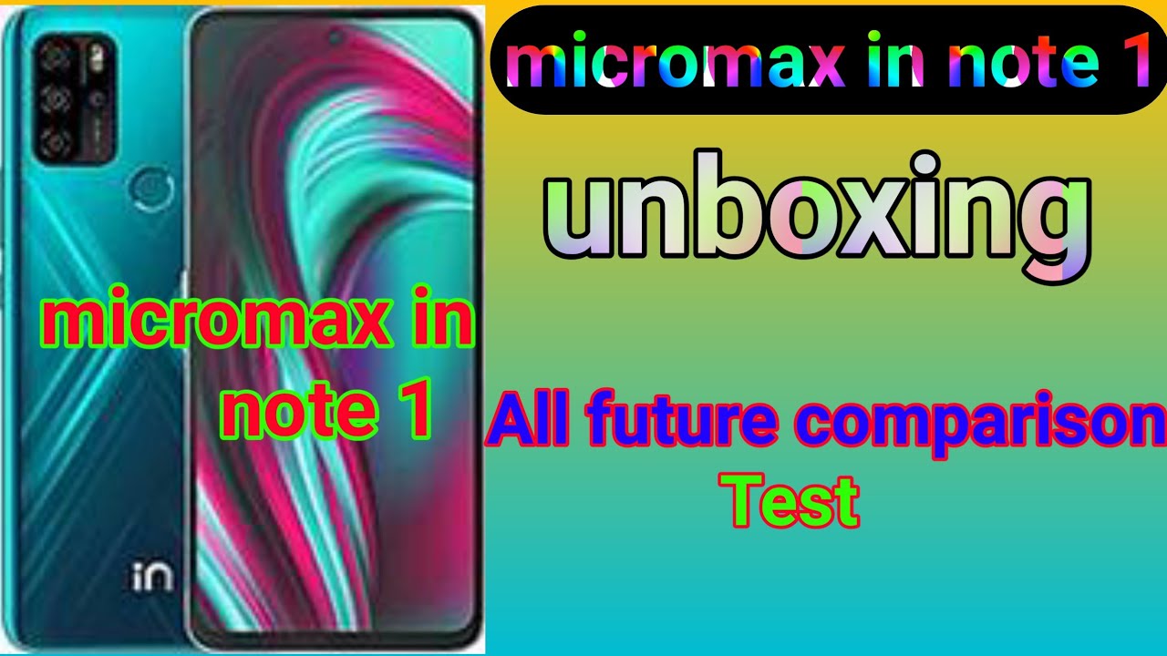Micromax in note 1 unboxing All mobile Education - YouTube