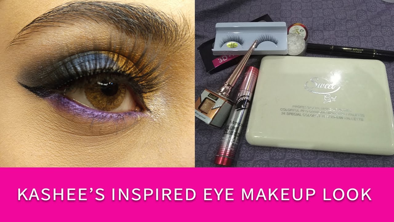 kashee's inspired eye makeup look//Makeup by Aly's - YouTube