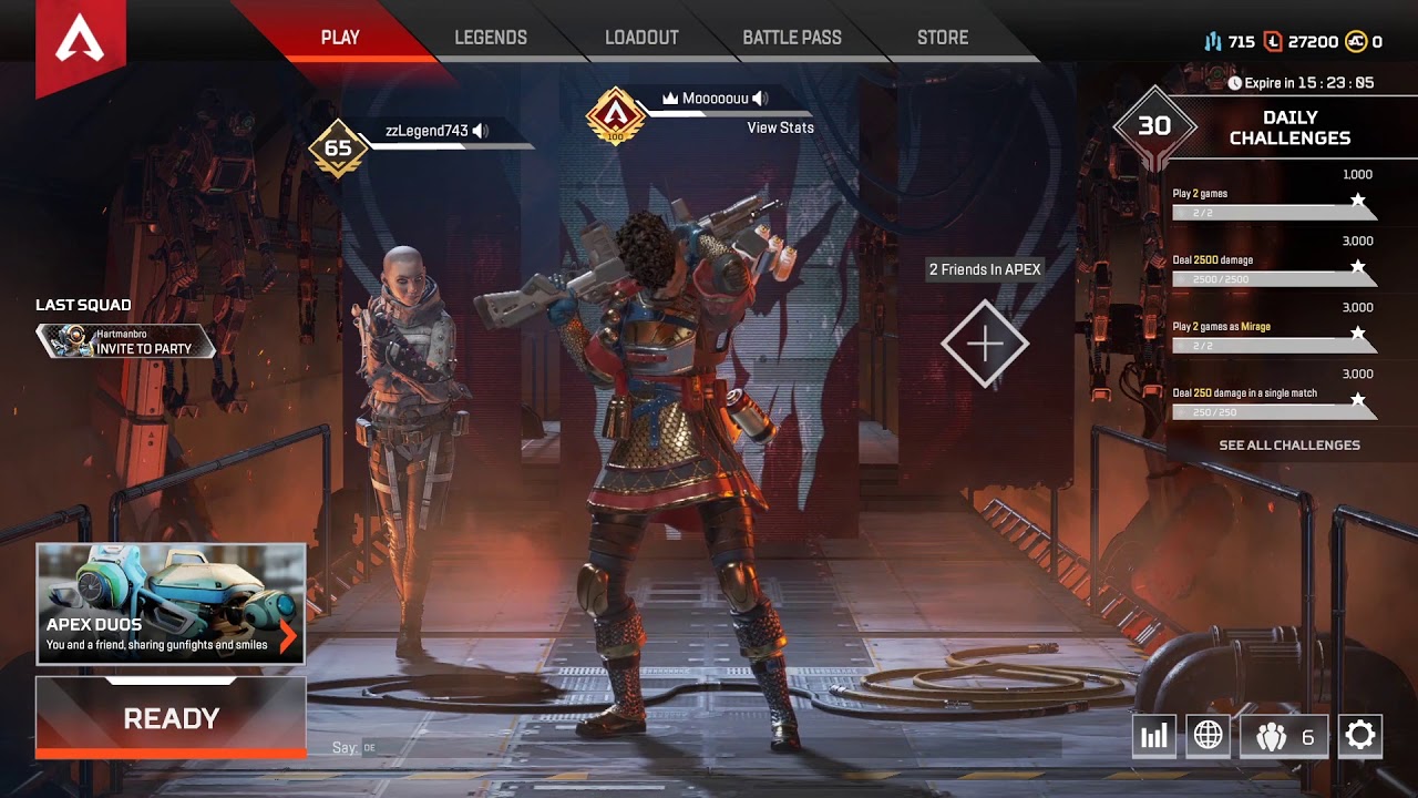 Meanwhile in the Apex Lobby - YouTube