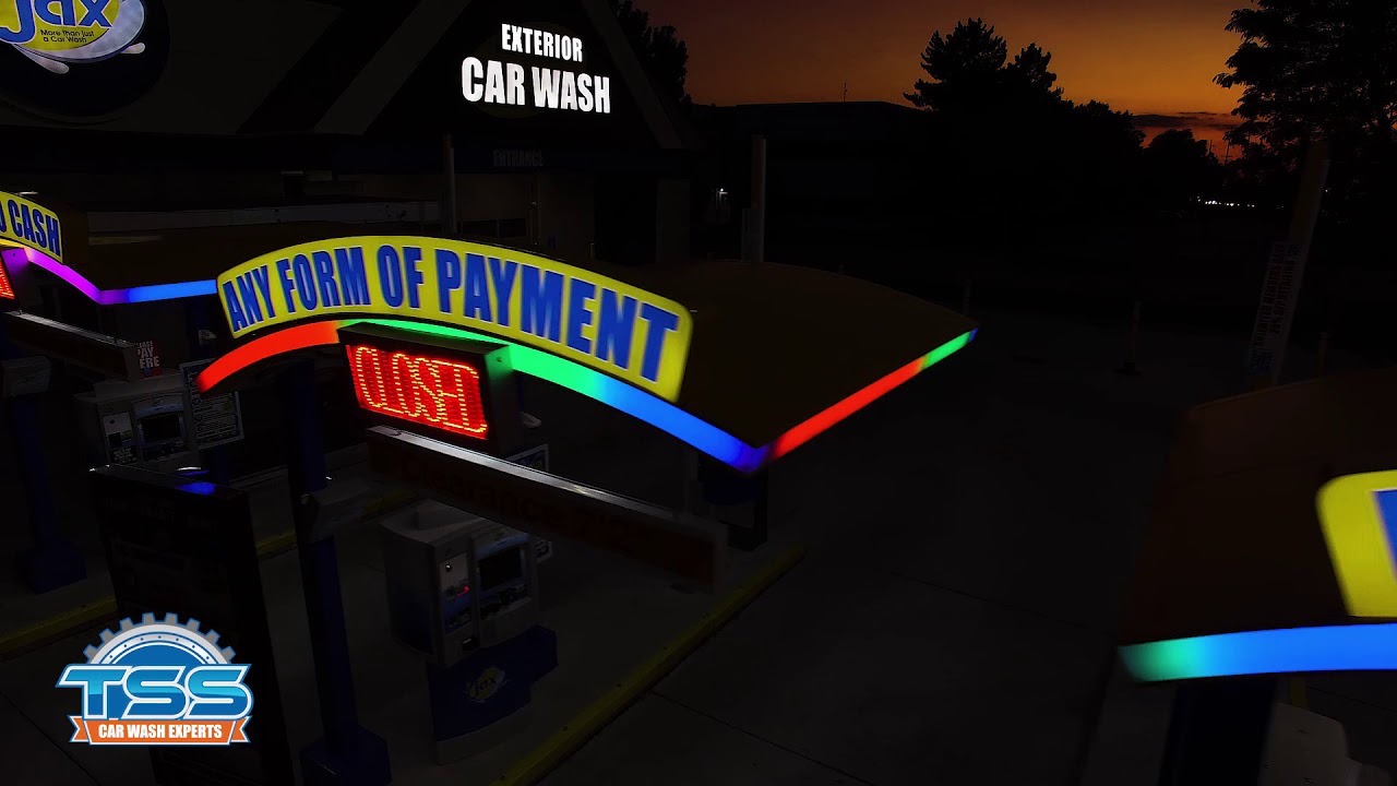 TSS Curved Illuminated Canopy - YouTube