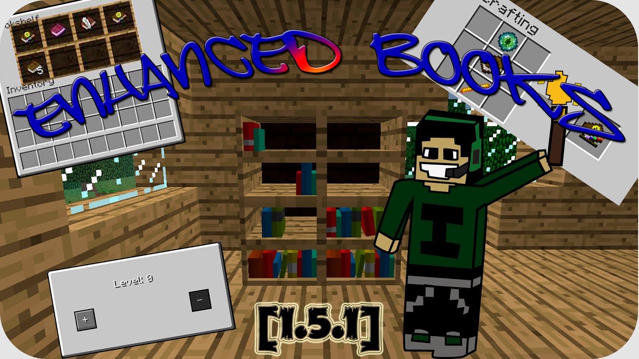 [1.5.1]ENHANCED BOOKS MOD MINECRAFT !! Librerías !! Guardar experiencia ...