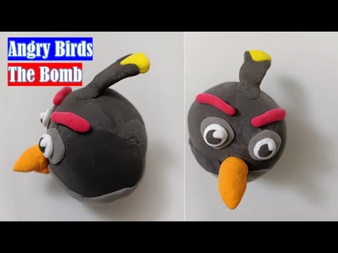 How to make angry birds the black bomb | Bomb Bird Plush - YouTube