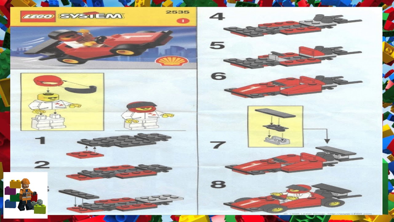 LEGO instructions - Town - Racing - 2535 - Formula 1 Racing Car - YouTube