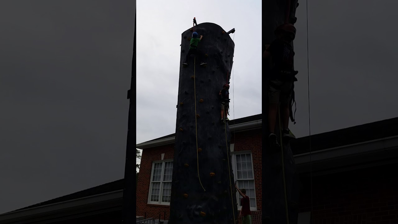Zane climbing a rock wall sept. 2017 - YouTube