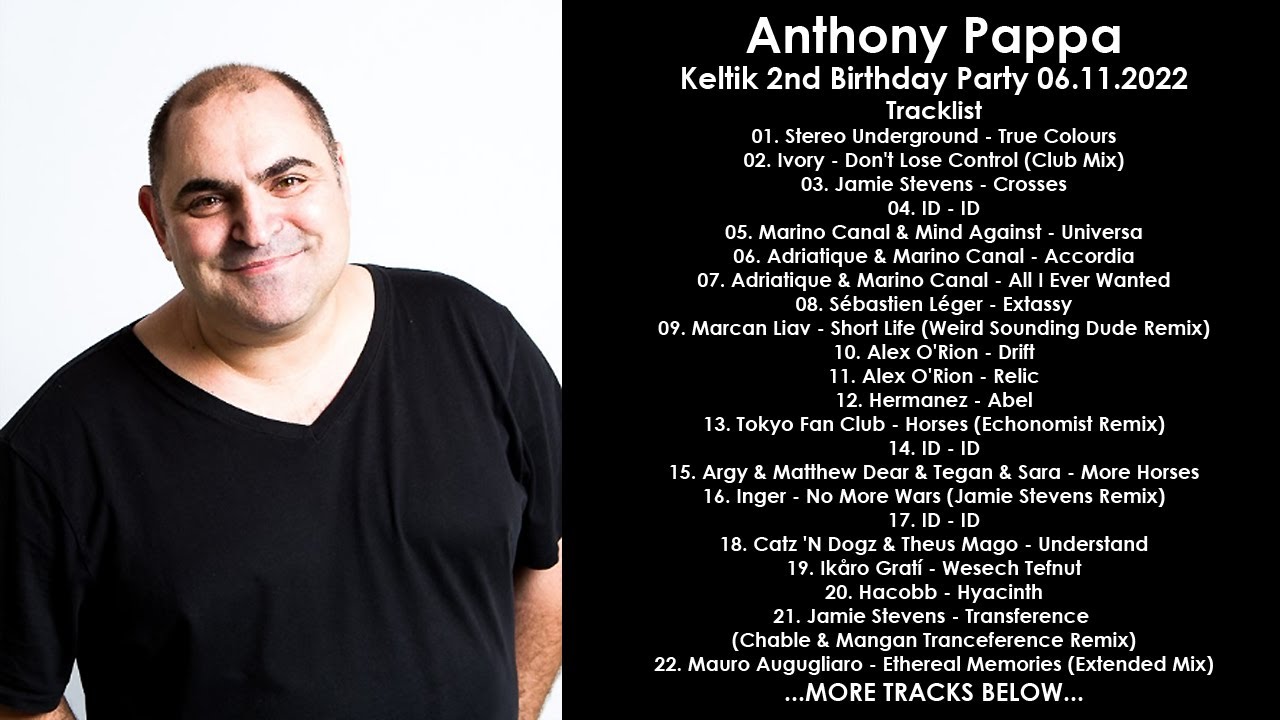 ANTHONY PAPPA (Australia) @ Keltik 2nd Birthday Party 06.11.2022 - YouTube