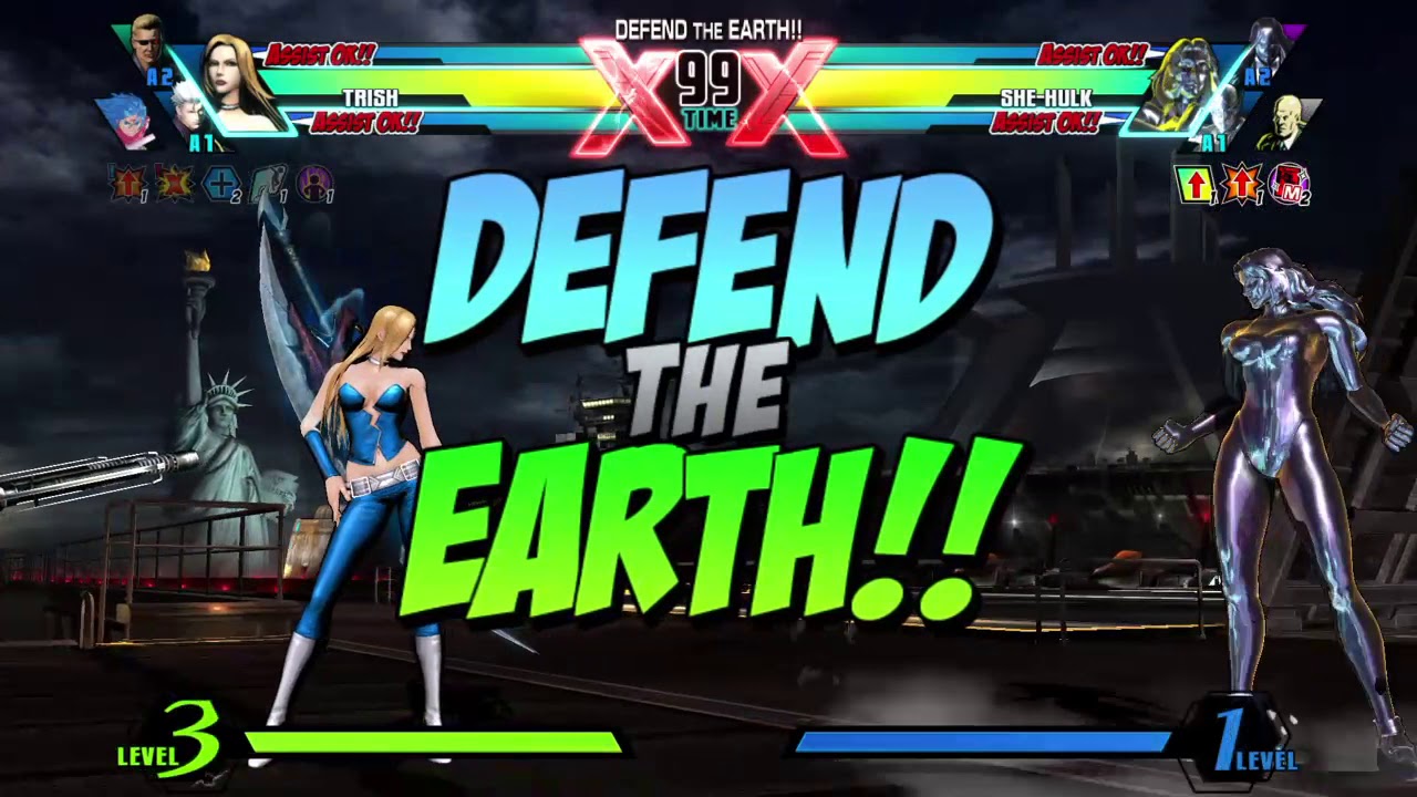 ULTIMATE MARVEL VS CAPCOM 3 heroes and heralds (Trish wesker Vergil ...