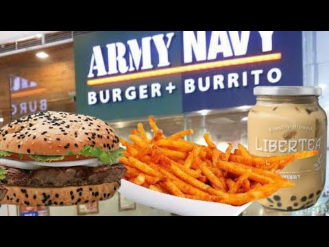 CLASSIC BURGER FRIES AT LIBERTEA MILK TEA SA ARMY NAVY ANG SARAP - YouTube