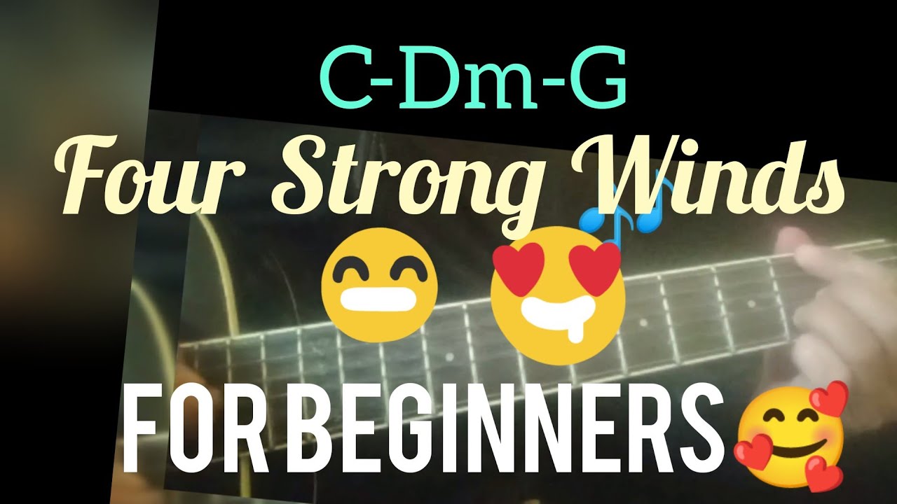 FOUR STRONG WINDS GUITAR TUTORIAL #HowtoplayFourStrongWinds #NeilYoung ...