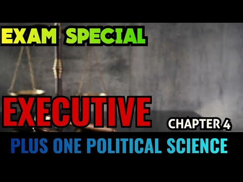 PLUS ONE POLITICAL SCIENCE CHAPTER 4 EXECUTIVE malayalam Explanation / PLUS LEARN - YouTube