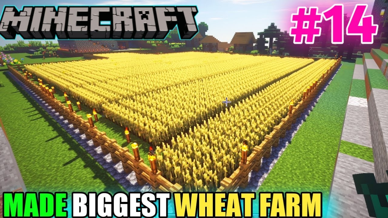 Minecraft : MADE BIGGEST WHEAT FARM | Techno Gamerz | Craft Gaming ...
