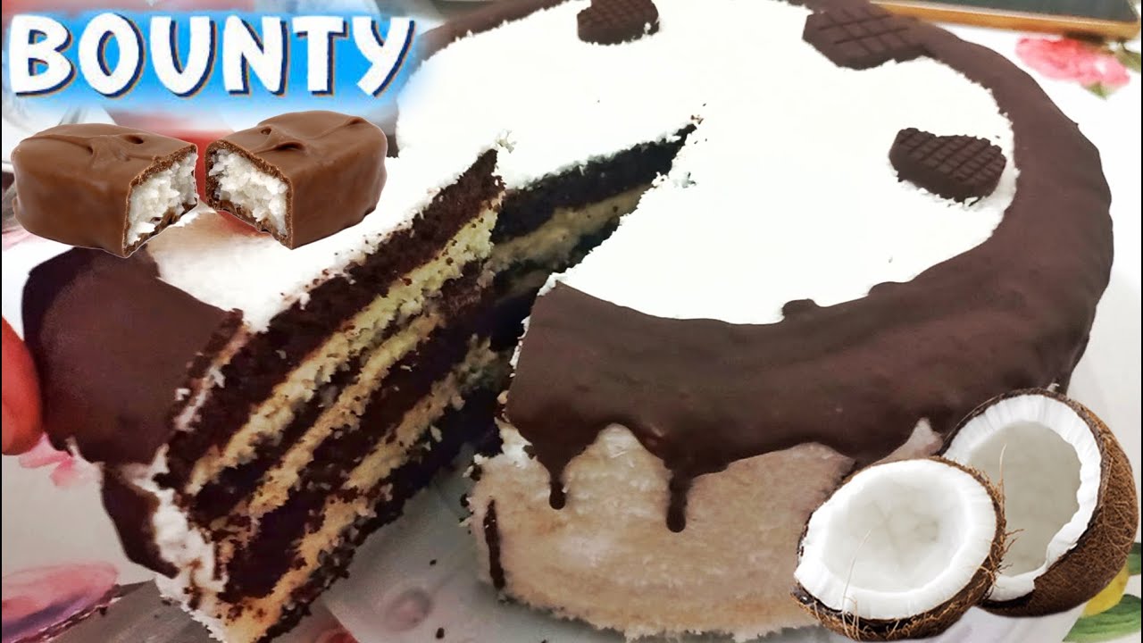 Кокосовий торт BOUNTY / Coconut cake BOUNTY - YouTube