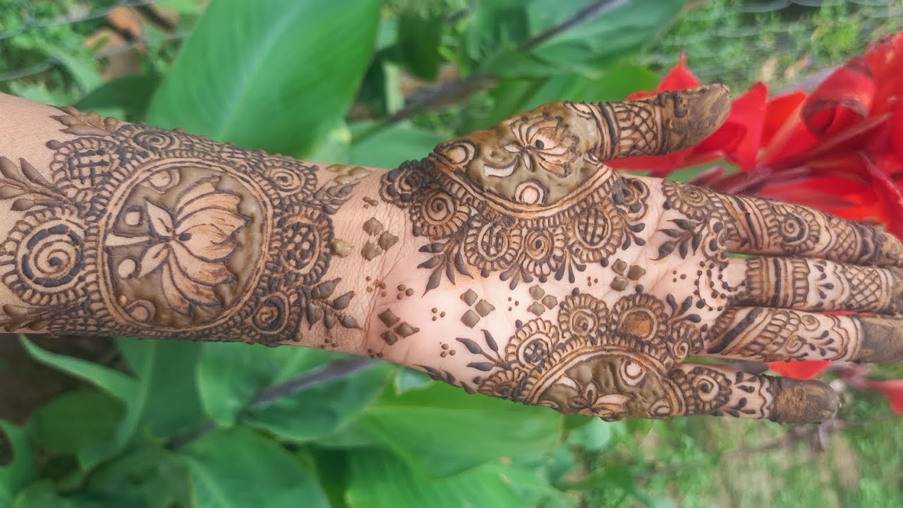 mehndi space finishing ideas|| mehndi design finishing art by ...