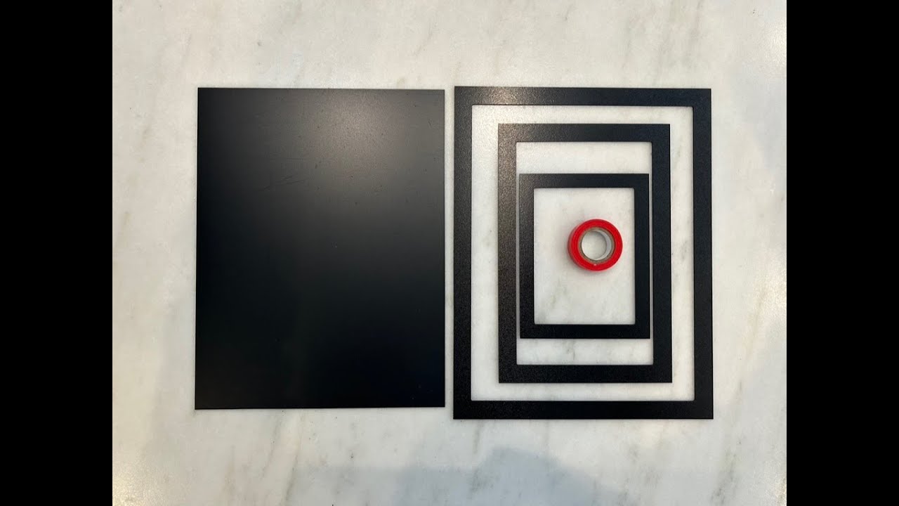 Black Plastic Reusable Frames - YouTube