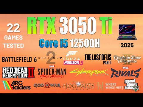 Acer Nitro 5 - RTX 3050 Ti & i5-12500H - 22 Games Tested! - 2026