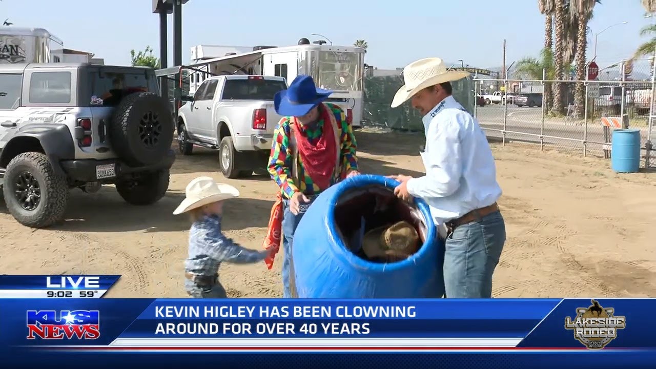 KUSI's Allie Wagner became a Rodeo Clown for five minutes live on Good ...
