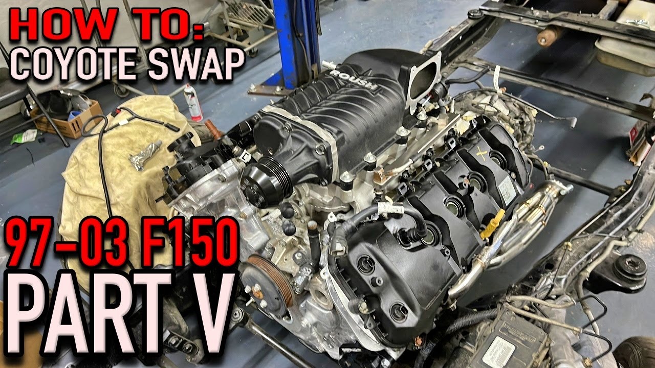 When nothing wants to fit, we make it fit! F150 Coyote swap PT. V - YouTube