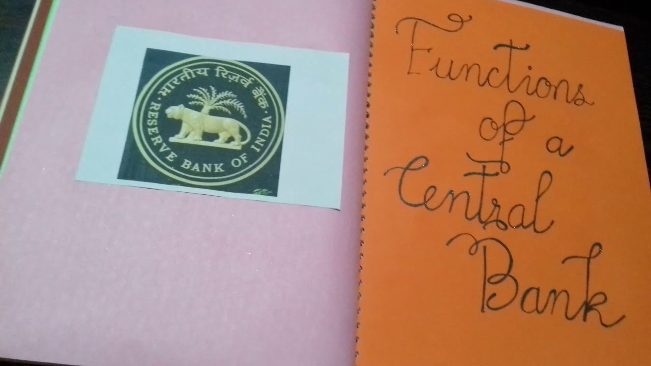 Class 12 Economics project on Central Bank and it's functions. - YouTube