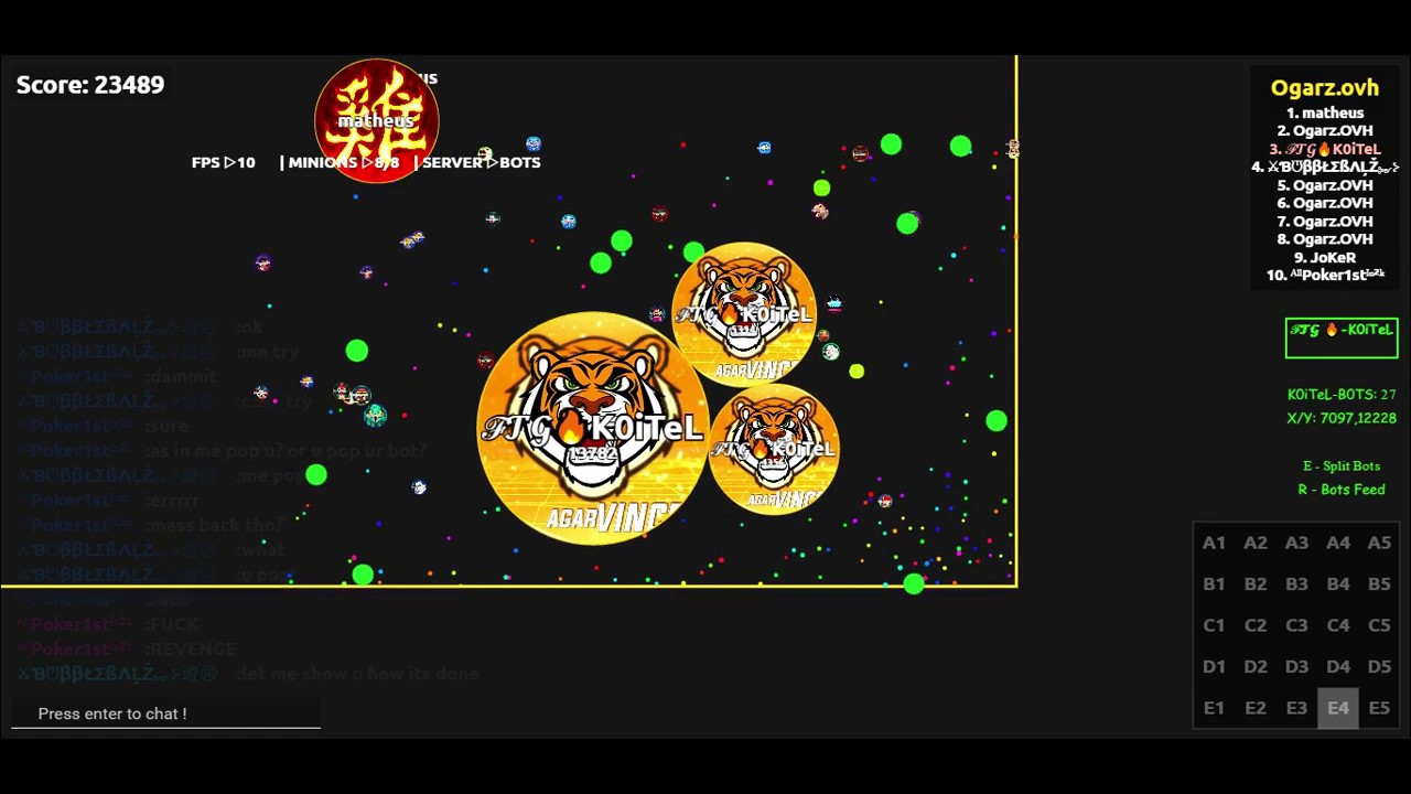 Game play with free bots on ogarz.ovh - YouTube