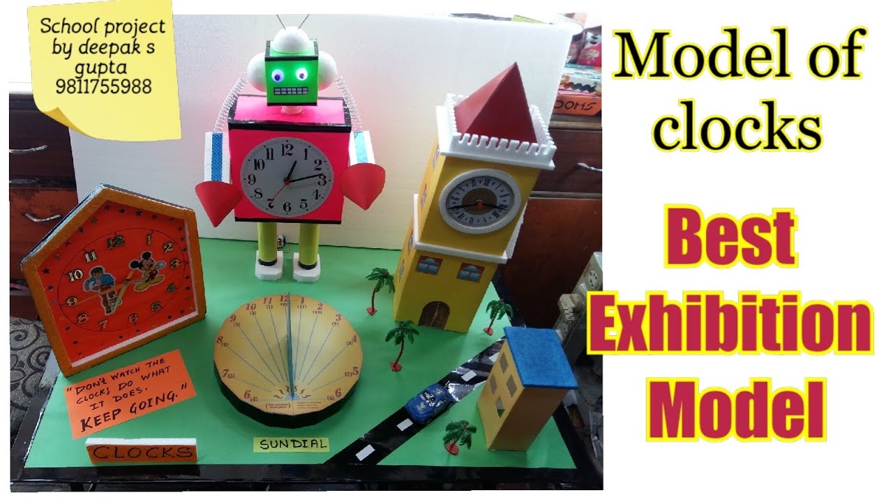 clocks model #schoolproject #mathstlm #typesofclock #clock #time # ...