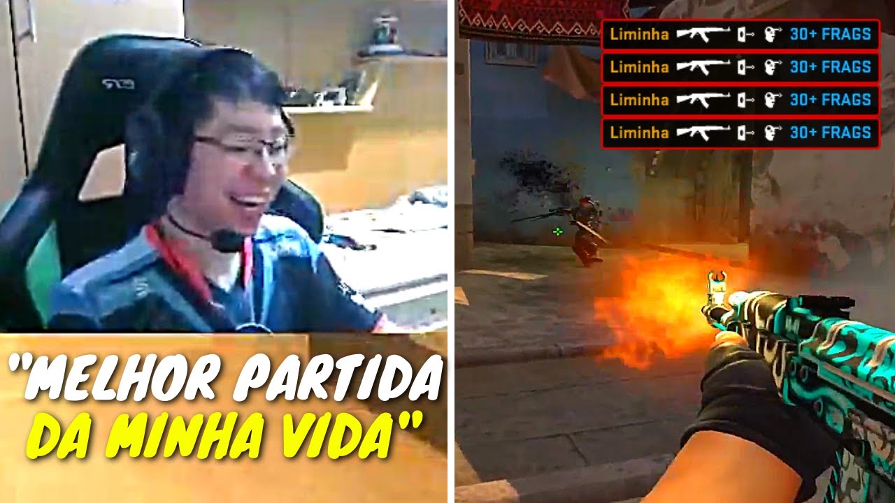 A MELHOR PARTIDA DA VIDA DO LIMINHA? (jogou o fino) | CS:GO MELHORES ...