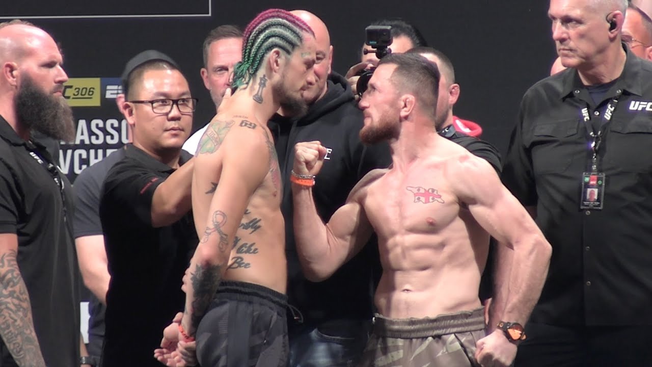 UFC 306 CEREMONIAL WEIGH-INS: Sean O'Malley vs Merab Dvalishvili - YouTube