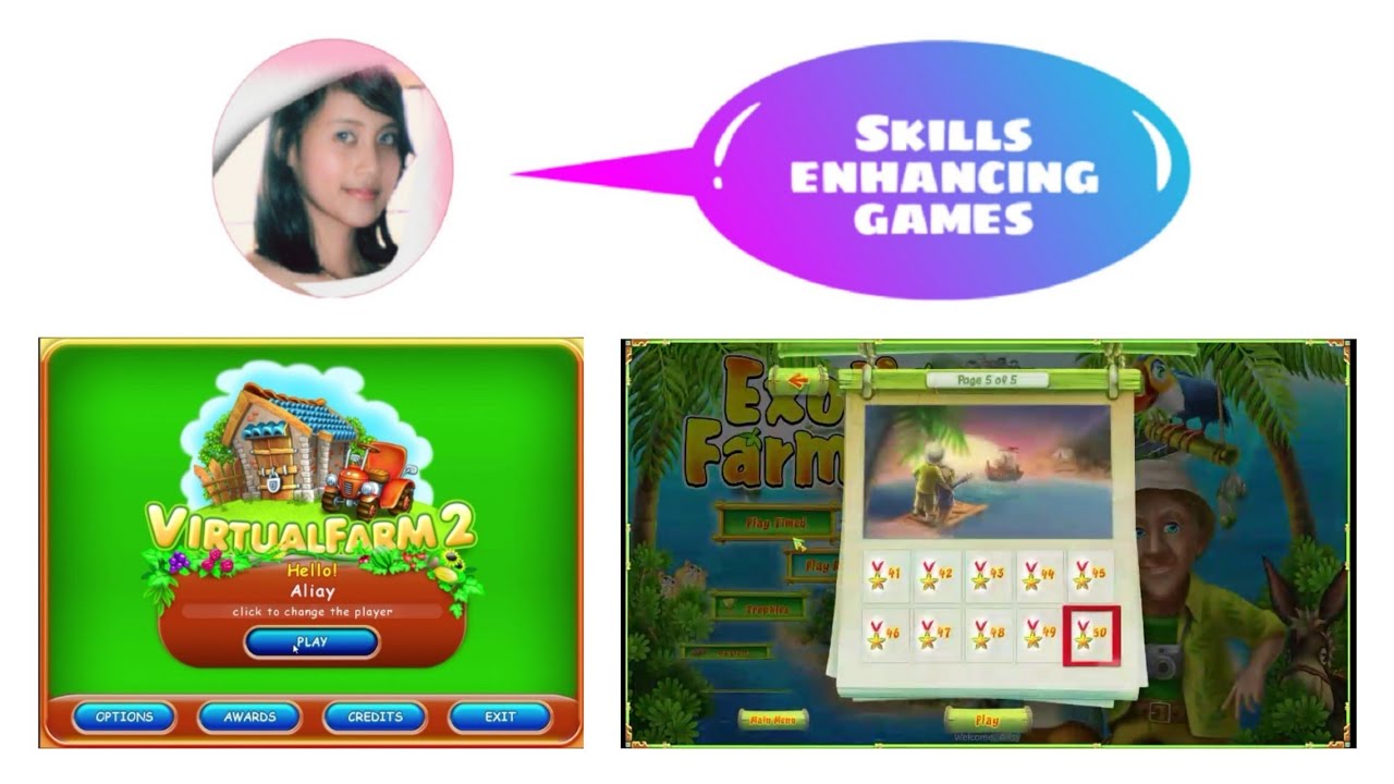 Games I Used To Play 2 - Virtual Farm 2 and Exotic Farm - YouTube