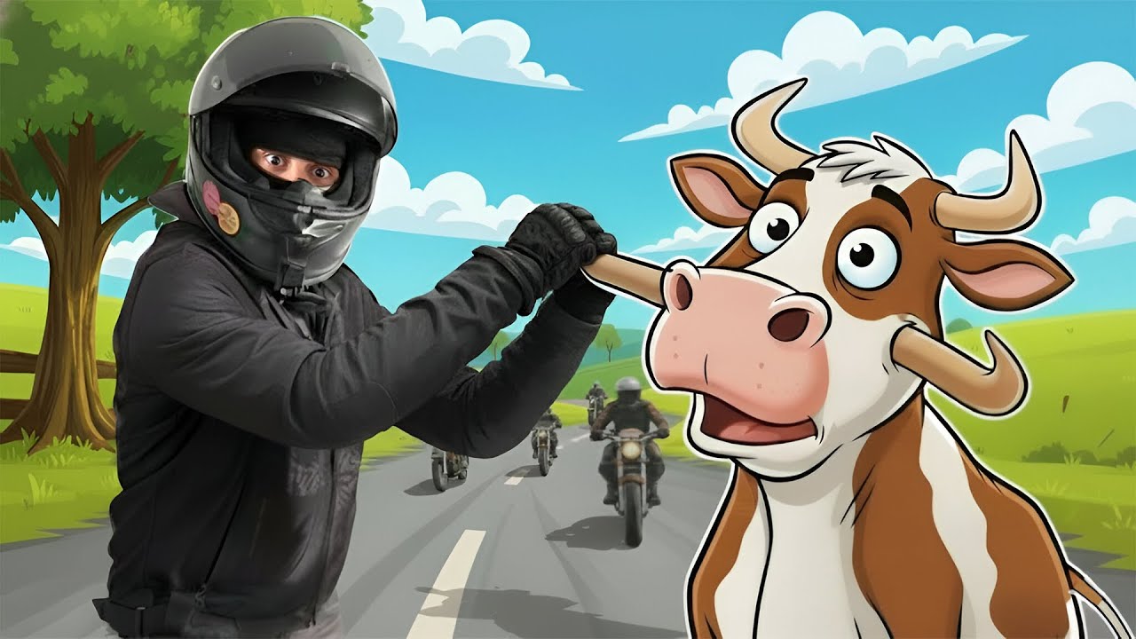 O VACA SARE INAINTEA NOASTRA! MERGEM SA NE DAM PE CURBE! - YouTube