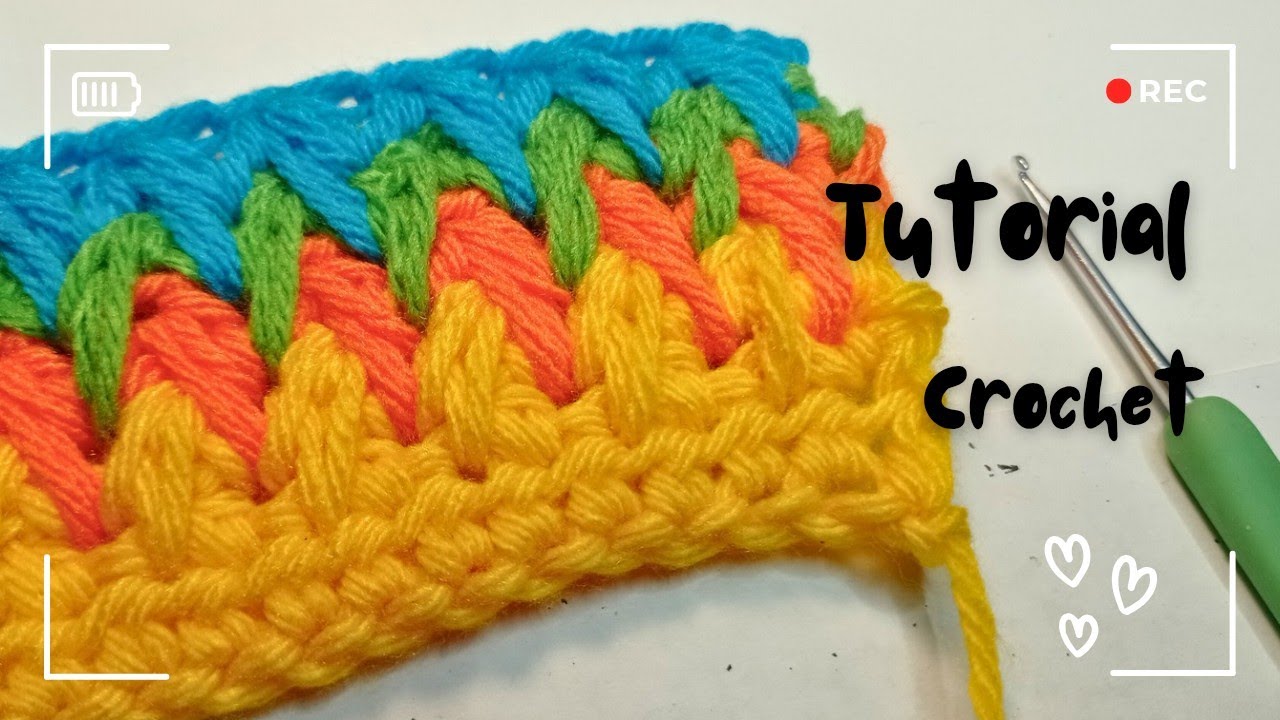 Punto pluma 🪶 Crochet fácil 🔸tutorial - YouTube