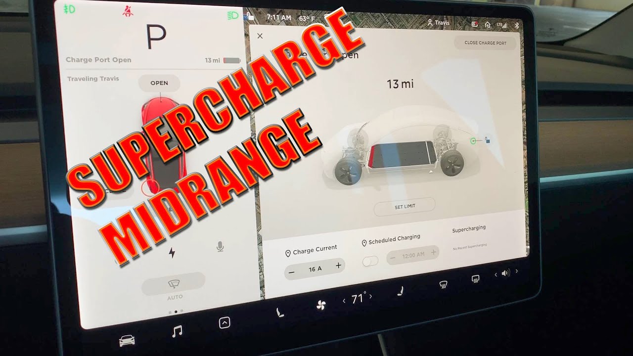 Supercharger Speed Test on 2019.20.2.1 For Tesla Model 3 Midrange - YouTube